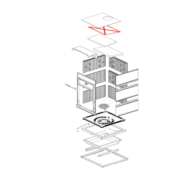 Leitblech Edelstahl für Luna von La Nordica
