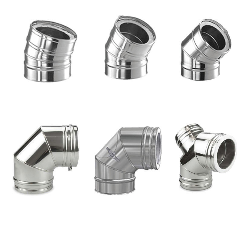 Schiedel ICS Bogen 15 - 90° mit und ohne Revisionsöffnung