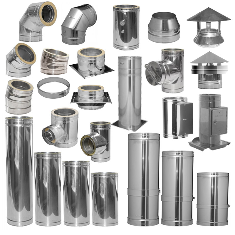 Dinak DW5 Zusatzartikel doppelwandigen Edelstahlschornstein