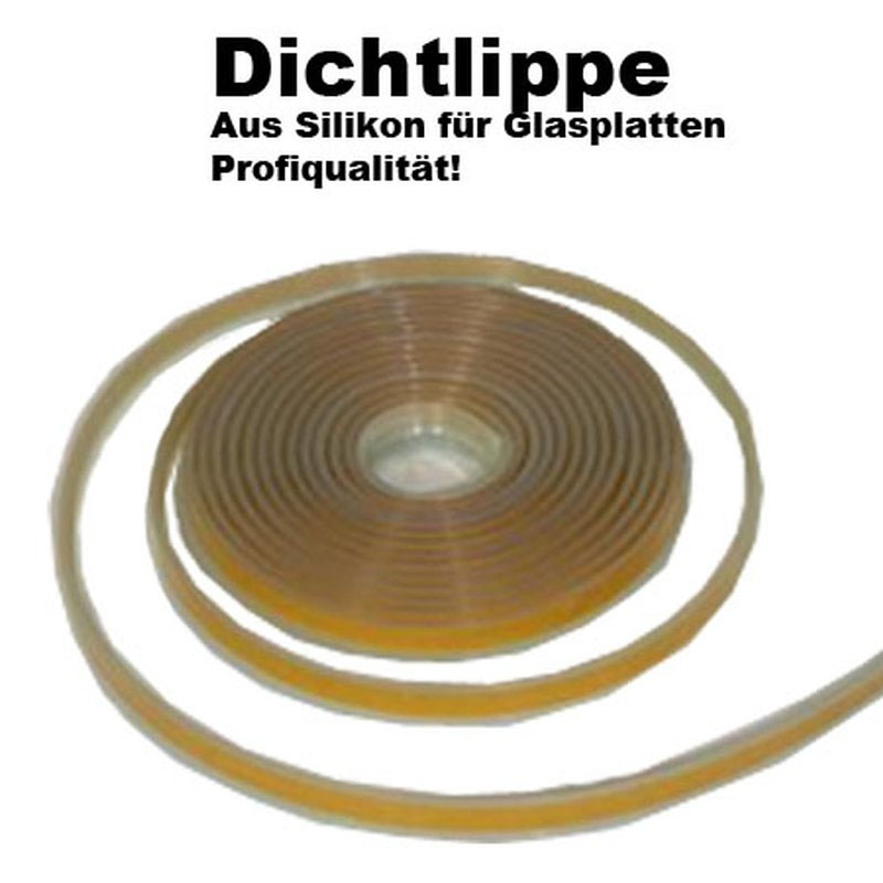 Dichtlippe für Glasplatte 4,5m