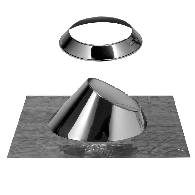 Dinak 017/DN150 DW6 Dachabdeckung 30-45° mit Wetterkragen